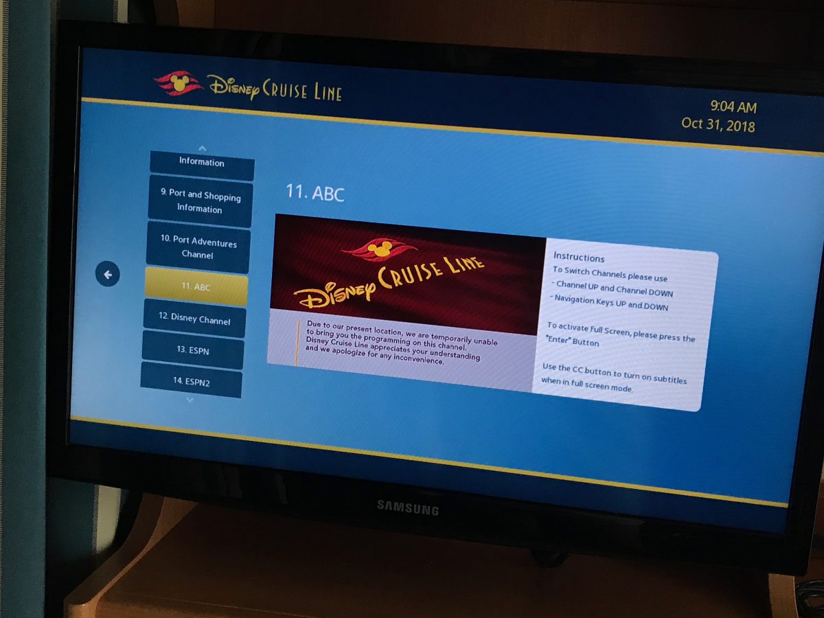 FAQ: Watching TV on Disney Cruise Line | TouringPlans.com Blog