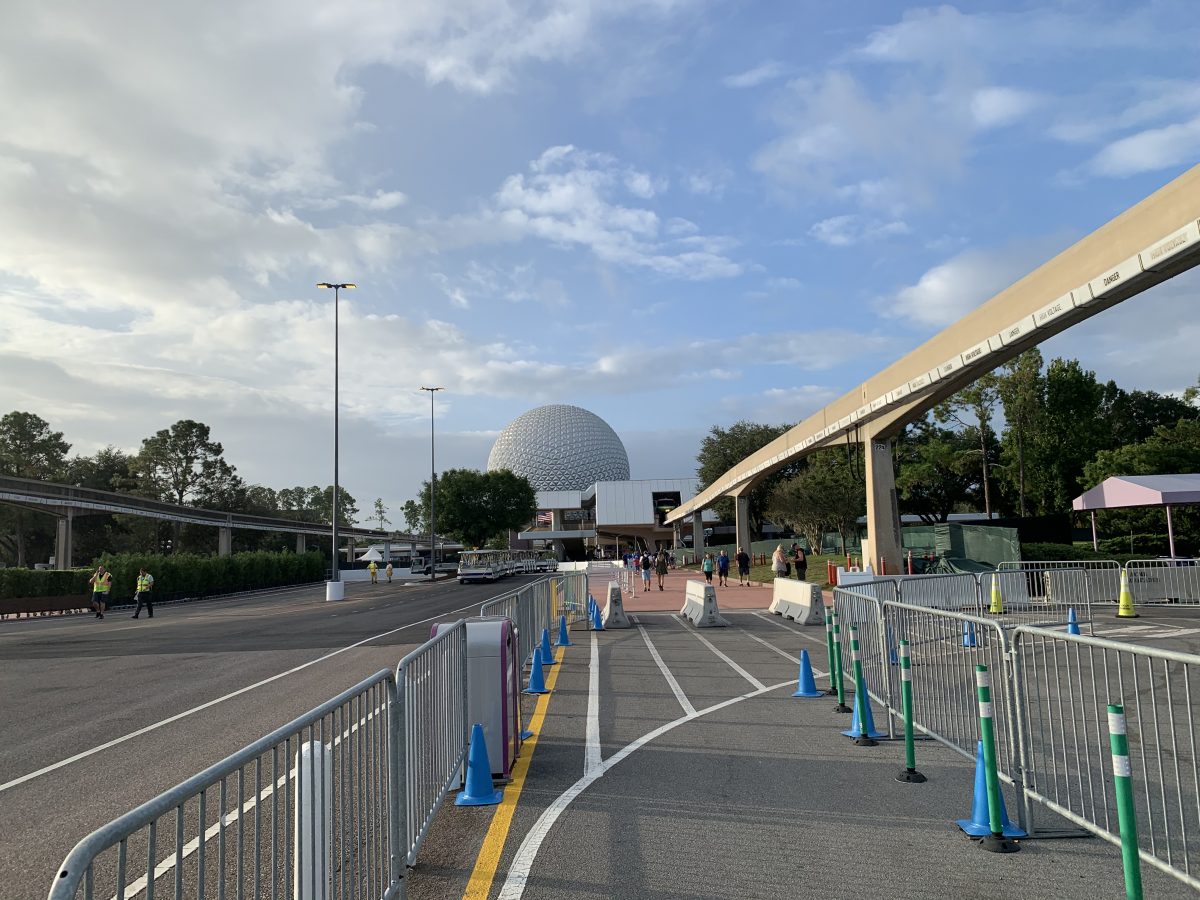 Epcot Construction Update: Tram and Security Area Nearly Complete ...
