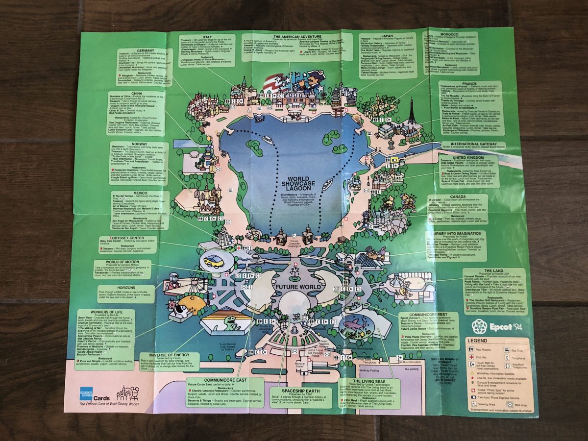 A Look Back at the EPCOT ’94 Guidemap | TouringPlans.com Blog