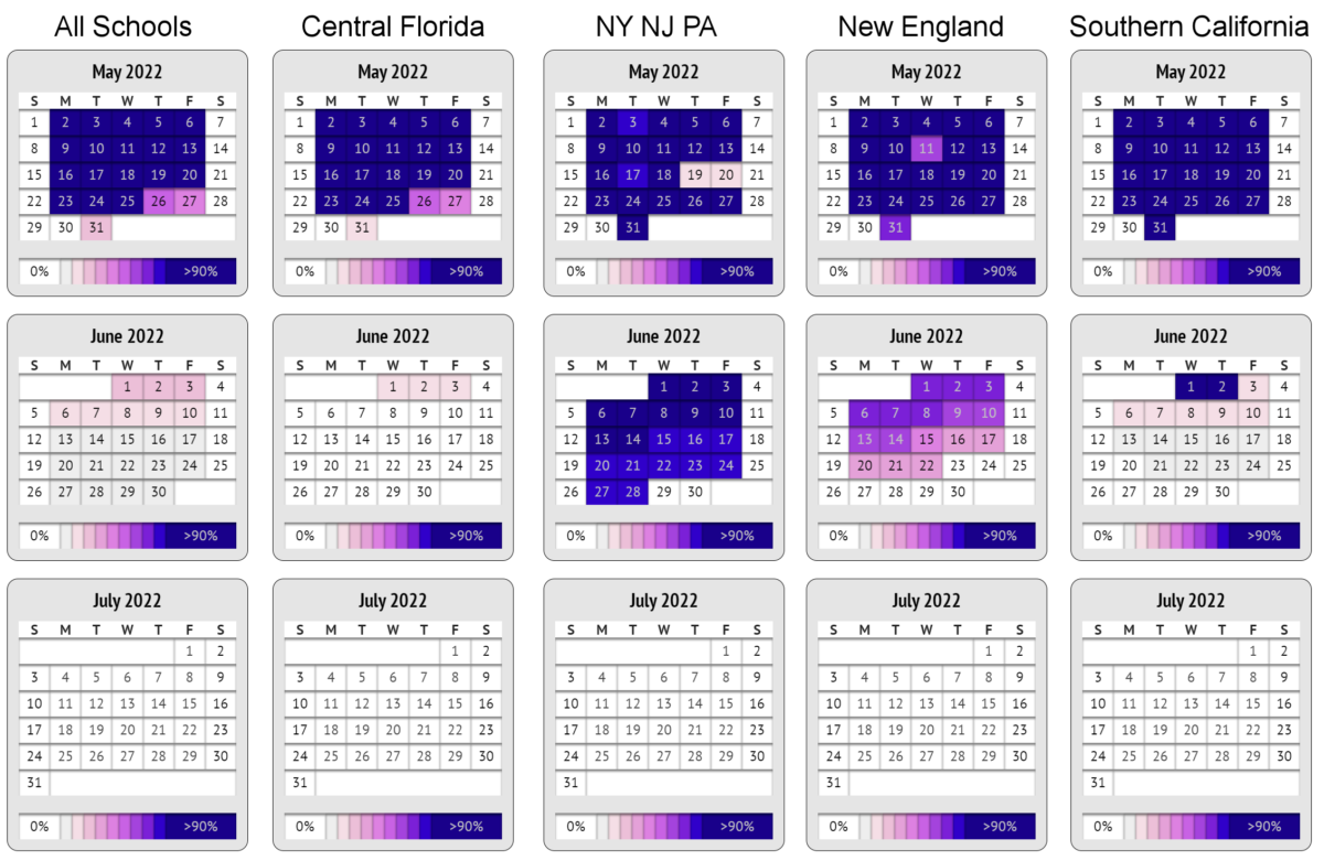 Crowd Calendar Analysis: A Look at the 2021-2022 School Schedules ...