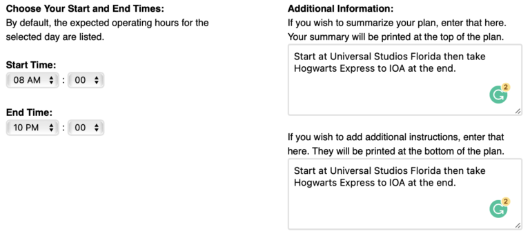 Customizing a Universal Orlando Touring Plan with Hogwarts Express ...