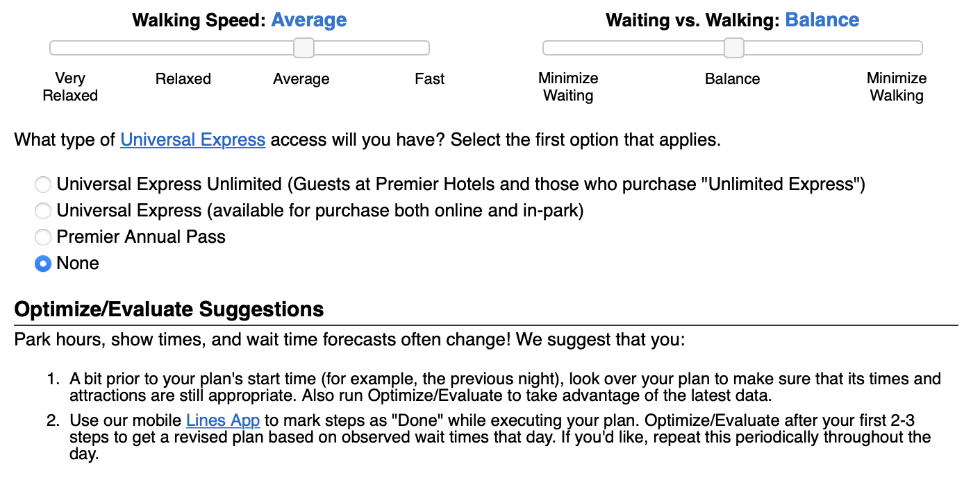 Customizing a Universal Orlando Touring Plan with Hogwarts Express ...