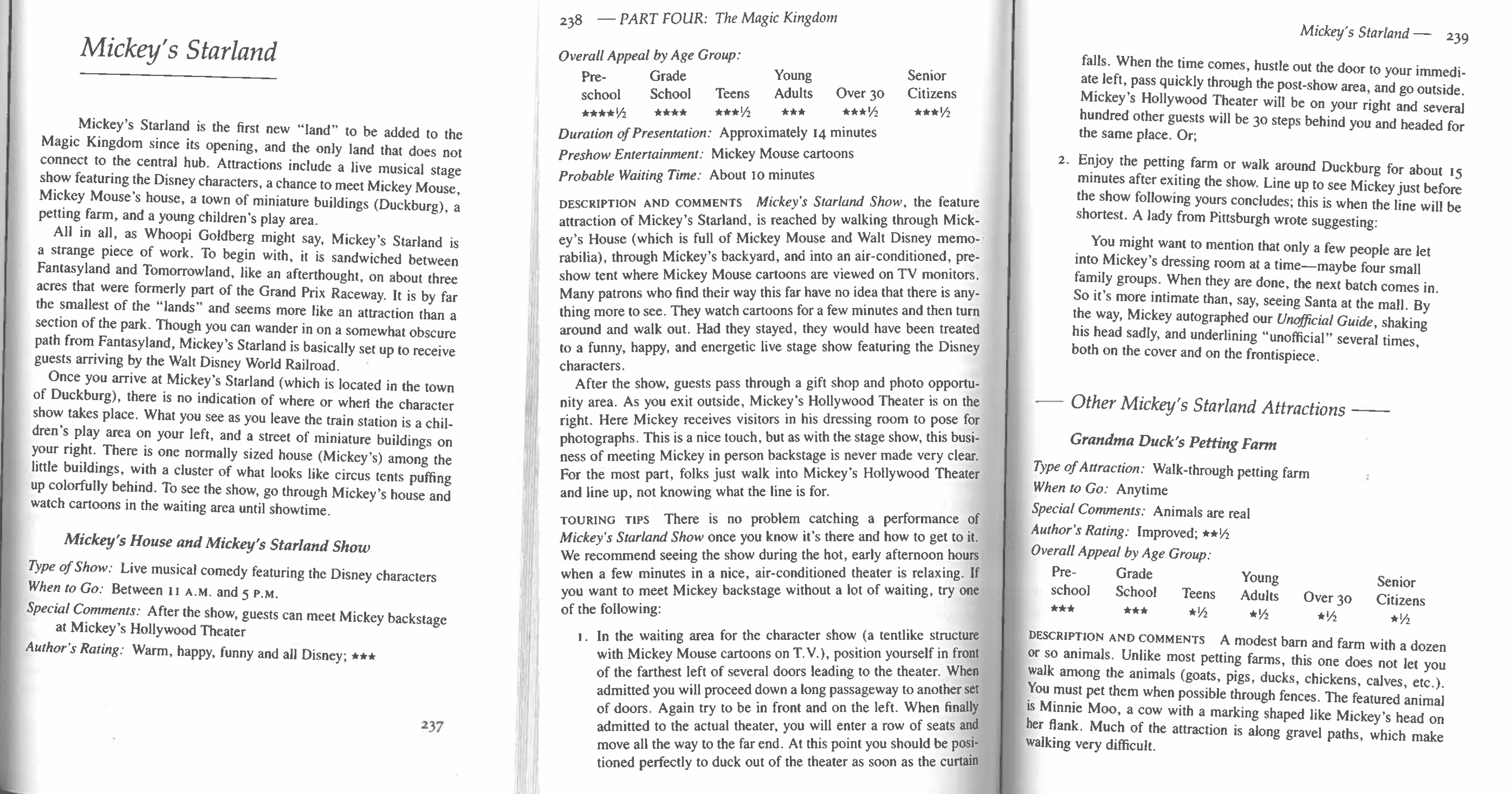 A Look Back at The Unofficial Guide to Walt Disney World 1994 ...